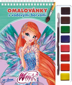 AKIM Omalovánky set s barvami a štětcem WinX Club 707851