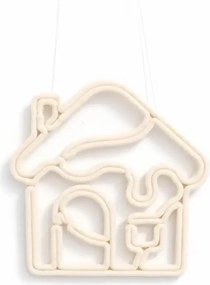 ECOprint ozdoba domeček 30 cm bílá, 3D tisk, plast, venkovní