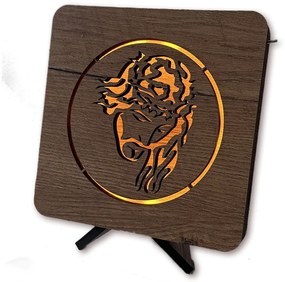 Li-Go "Ježíš s trnovou korunou" lampa 19x19cm provedení povrchu: dub světlý