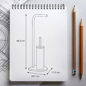AWD Stojan s držákem papíru a WC štětkou