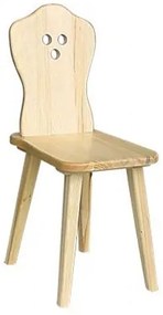 dřevěná jídelní židle z masivního dřeva borovice KR4 jandr