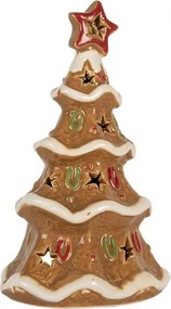 Perníkový stromek na čajovou svíčku Gingerbread Cott - 11*8*17 cm