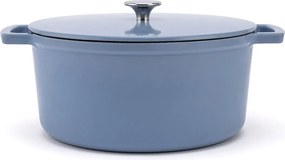 Elmich Smaltovaný litinový hrnec Ember 28 cm - modrá
