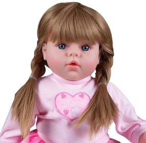 PLAYTO Maďarsky mluvící a zpívající dětská panenka PlayTo Tina 46 cm