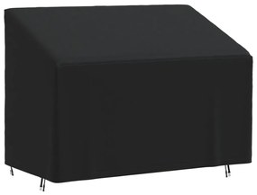 vidaXL Plachta na 2místnou lavici černá 134x70x65/94 cm 420D oxford