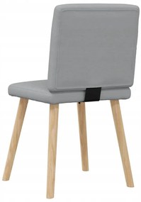 VidaXL Jídelní židle 6 ks světle šedé textil Šedá 3315544