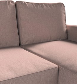 Potah na pohovku IKEA Backabro rozkládací se šezlongem barva růžová látka pletený vzor