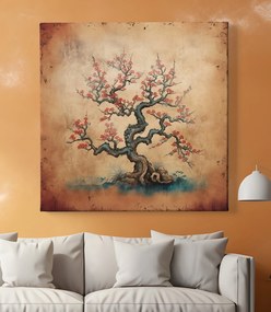 FeelHappy Obraz na plátně - Strom života stará Čína Velikost obrazu: 40 x 40 cm