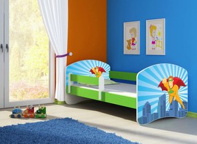 Dětská postel - Superhrdina 2 160x80 cm zelená