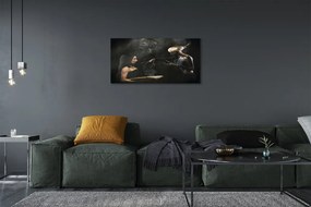 Obrazy na plátně Žena temná postava 140x70 cm