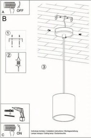 Lustr SOLLUX Orbis 1 GU10 1x40W bez zdroje SL.0053 bílá