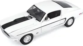 Maisto - 1968 Ford Mustang GT Cobra Jet, bílá, 1:18