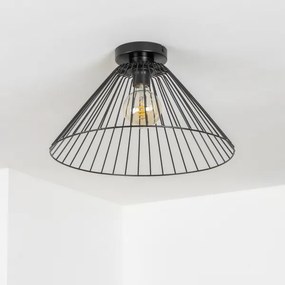Brilagi - LED Přisazený lustr CERIA WIRE 1xE27/40W/230V pr. 45 cm černá