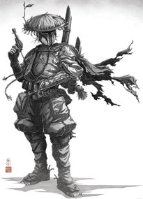 Komar Plakát Star Wars Vision Samurai Bounty Hunter 50 x 70 cm