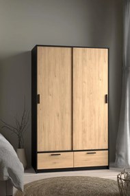 FALCO Skříň Lincoln 324 černý mat/jackson hickory