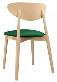 Čalouněná jídelní židle KT65/C, Potah: Magic Velvet 2205, Barva dřeva: buk