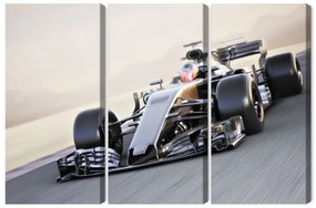 Vícedílný obraz Vůz Formule 1 Na Závodní Dráze Nedostatek Nedostatek Přírodní plátno 120x80