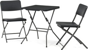 Zahradní set 1+2 AZS-L2161 GREY, plast, šedá