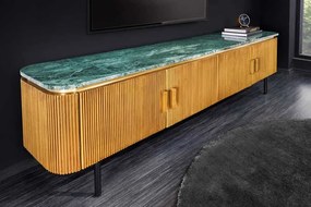 Luxusní mramorový stolek pod TV Veneziano z mangového masivu 160cm