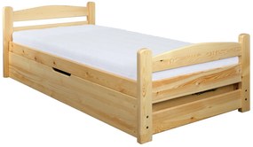 dřevěná jednolůžková postel z masivního dřeva LK144 pacyg