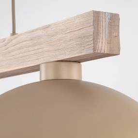 TK Lighting Béžový závěsný lustr Oslo pro žárovku 2x E27 TK11011
