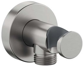 Duravit - Sprchové kolínko s držákem, kartáčovaný nerez UV0630009070