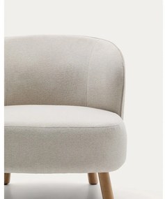 Krémové žinylkové křeslo Ulit – Kave Home