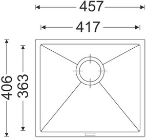 Sinks FRAME 457 Pureblack