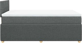 Box spring postel s matrací tmavě šedá 120x200 cm textil 3287424