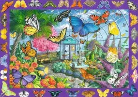 RAVENSBURGER Puzzle Pavilon motýlů XXL / 500 dílků / 70 × 50 cm