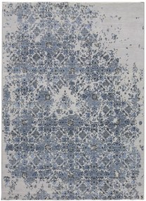Diamond Carpets India, Ručně vázaný kusový koberec Diamond DC-JK 3 Silver/blue, 245x305, modrá, chodba / předsíň