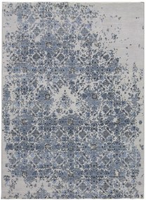 Diamond Carpets koberce Ručně vázaný kusový koberec Diamond DC-JK 3 Silver/blue - 140x200 cm
