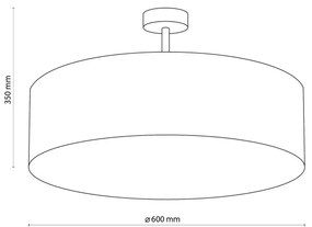 Lustr na tyči FILIPPO 4xE27/60W/230V
