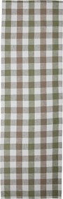 MOUNTAIN LODGE Běhoun na stůl 50 x 160 cm - zelená/hnědá