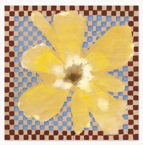 Digitální tisk Flower with Checks 03