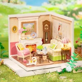 RoboTime 3D dřevěná skládačka miniatura domečku Čaj o páté