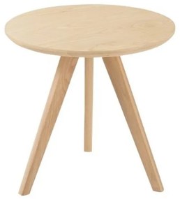 Přírodní dřevěný odkládací stolek Scandinavian - Ø 50*49cm