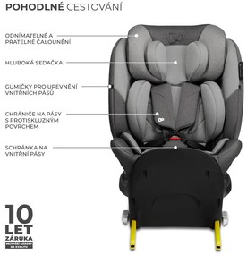 Kinderkraft Autosedačka i-Fix 40-150 cm Kinderfraft select Cool grey