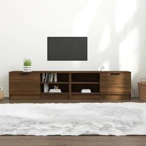 TV skříňky 2 ks hnědý dub 80 x 35 x 36,5 cm kompozitní dřevo - Default Title