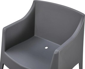 Sada 4 ks židle Bartal – tmavě šedá