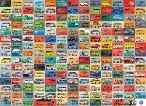 EUROGRAPHICS Puzzle VW Groovy Bus / 1000 dílků / 67,6 × 48,9 cm