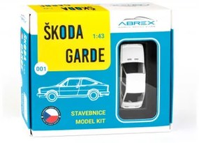 Abrex Stavebnice Škoda Garde (1982) Bílá Ledová, 1:43