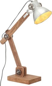 vidaXL Industriální stolní lampa stříbrná kulatá 58 x 18 x 90 cm E27 [320551]