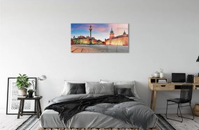 akrylový obraz Sunrise Varšava Staré Město 100x50 cm