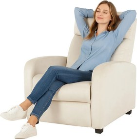 Relaxační křeslo René rozkládací béžové