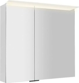 Sapho Linex - Zrcadlová skříňka s LED osvětlením 80x70x15 cm, 2x dvířka, bílá LX080-0030