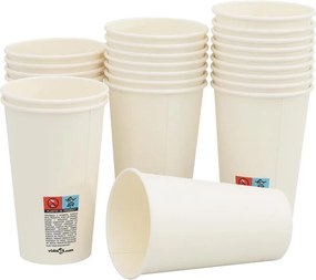 Papírové kelímky na kávu s víčky 1000 pcs 16oz 400ml 3325218