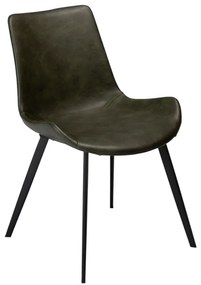 OnaDnes -20% ​​​​​Dan-Form Zelená koženková jídelní židle DAN-FORM Hype