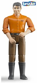 Bruder 60007 BWorld Figurka muž, hnědé kalhoty, 11 cm