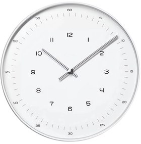 Foxter 1228 Nástěnné hodiny 30 cm stříbrnobílá